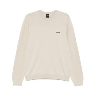 HUGO BOSS Pullover mit Rundhalsausschnitt - - Knitwear - Herren - Beige - S
