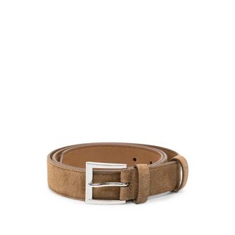 Prada Logo-plaque Suede Belt