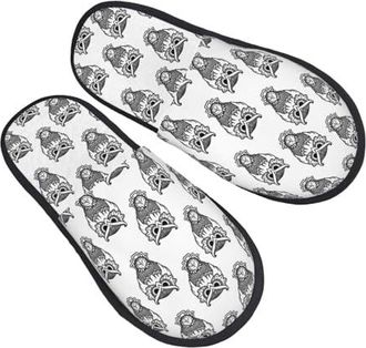 Generic Pantoufles Moelleuses Chouette Mignonne De Dessin Anim&eacute; Chausson L&eacute;g&egrave;res Respirantes Slippers Pour Int&eacute;rieur Homme Unisex L