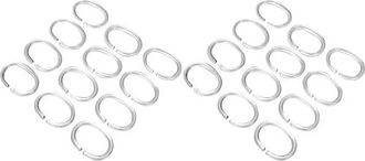 Kleine Wolke Duschvorhang - Ringe Farbe Glasklar 12 St&uuml;ck (Packung mit 2)