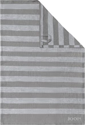 Joop Geschirrtuch, Grau, Textil, Streifen, 50x70 cm, Oeko-Tex Standard 100, saugf&auml;hig, Aufh&auml;ngeschlaufe, strapazierf&auml;hig, angenehm weich, hochwertige Quali
