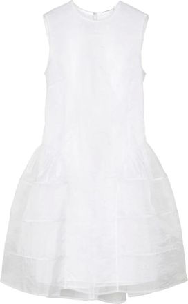 Cecilie Bahnsen Femme, Robes, Blanc, Taille: 36 FR Robe Courte Sans Manches