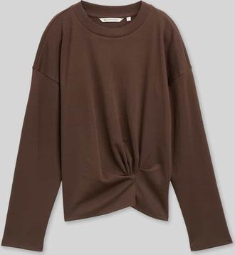 Tom Tailor Denim Regular Fit Longsleeve mit drapiertem Knoten
