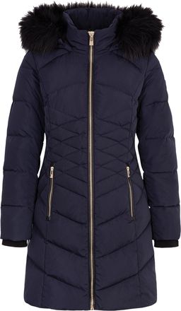 Morgan Damen 242-gcleo Lange Daunenjacke, Marineblau, 32
