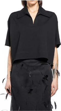 Jil Sander Femme, Tops, Noir, Taille: 38 FR Polo SS