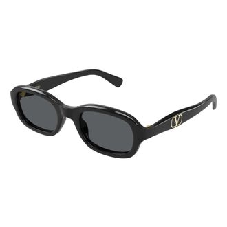 Valentino Rechteckige Acetat-Brille - - Accessories - Damen - Schwarzk - 51 MM