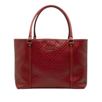 Gucci Pre-owned Micro Guccissima Leather Tote Bag - Femme - Pre-owned - Rouge - Taille: ONE Size