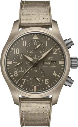 IWC Femme, Accessoires, Brun, Taille: ONE Size Montre dAviateur Chronographe 41 TOP GUN Mojave Desert