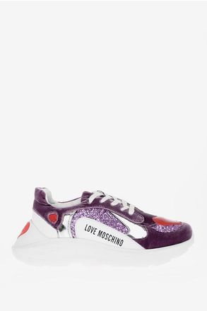 Moschino LOVE Chenille Glittered Sneakers size 39