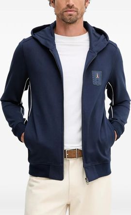 Aeronautica zip-up hoodie - Blau