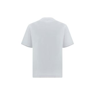 Brunello Cucinelli Mens White Cotton T-Shirt