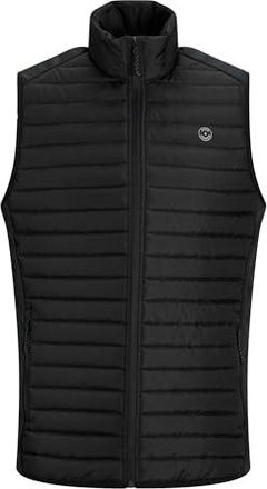 Jack & Jones JACK&JONES PLUS JJEMULTI Bodywarmer Collar PS Collier Gilet, Black, 2XL pour des Hommes
