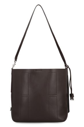Hogan Womens Hobo Bag Hocket Media Brown Leather Handbags Hand