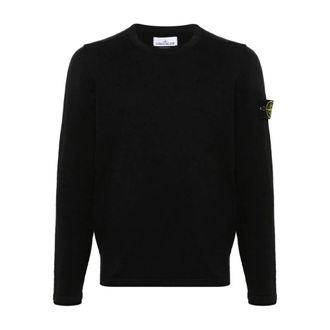 Stone Island Crew Neck Classic Sweater - - Sweatshirts & Hoodies - Herren - Schwarzk - 3XL
