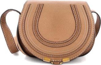 Chlo&eacute; Marcie Leather Small crossbody bag - Braun