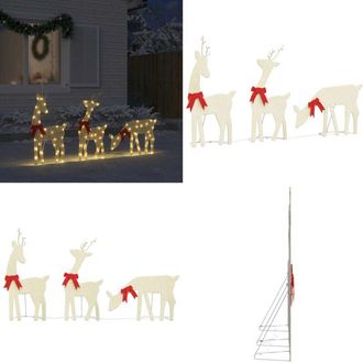 vidaXL LED-Rentiere 3 Stk. 90 LEDs Warmwei&szlig; - Vidaxl