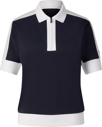 Bogner Funktions-Polo-Shirt Arabell f&uuml;r Damen - Navy-Blau/Wei&szlig; - 40