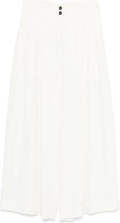 Isabel Benenato Hose mit Faltendetail - Nude