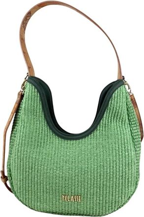 Alviero Martini 1A Classe Femme, Sacs, Vert, Taille: ONE Size Sunny Rafia Sottospalla