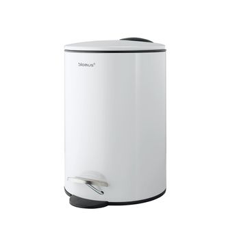 Blomus Tubo- Treteimer, Mit Smart-Close-System, Innenbeh&auml;lter Entnehmbar, 5L, Farbe White 68946