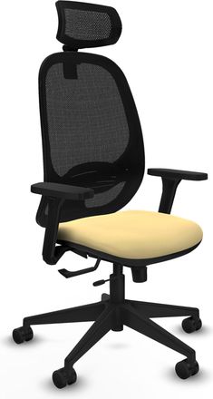 Piqueras y Crespo Cilanco 3D-Armlehnen, h&ouml;henverstellbare Lendenwirbelst&uuml;tze und h&ouml;henverstellbares Kopfteil und Neigungsverstellung, ausgestattet mit Syncro/Traslack. 