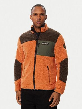 Napapijri Fleecejacke Yupik NP0A8AZU Braun Regular Fit