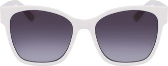 Karl Lagerfeld Damen Kl6087s Sonnenbrille, Wei&szlig;, Einheitsgr&ouml;&szlig;e