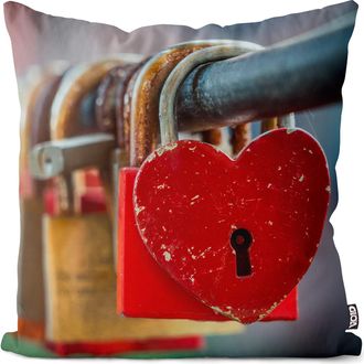 Void Watches Liebe Partner Fahrradschloss Kissenbezug Kissenhülle Sofakissen Kissen Deko Outdoor-Kissen Dekokissen, Kissen Größe:50 x 50 cm