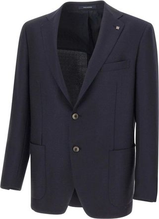 Tagliatore Homme, Vestes, Bleu, Taille: 4XL Herringbone Blazer