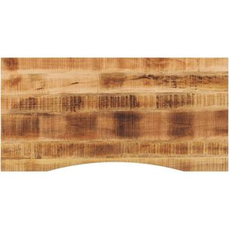 vidaXL Dessus de bureau avec courbe 120x60x2,5 cm manguier massif brut vidaXL
