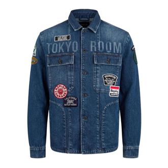 Replay Denim-Shacket - - Jackets - Herren - Blau - L