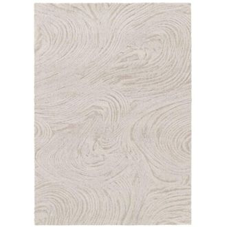 BOBOCHIC Bobochic - Tapis poils long lovina motif abstrait 160x230 Beige