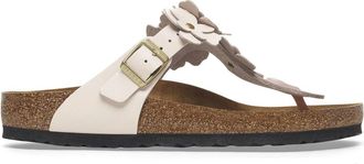 Birkenstock Femme, Chaussures, Blanc, Taille: 37 EU Gizeh Flowers
