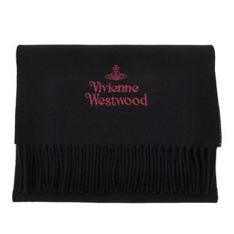 Vivienne Westwood Logo embroidery scarf Woman One Size