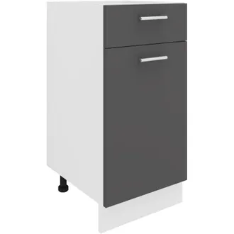 ebuy24 Mobilier de cuisine submerg&eacute; Esilo h. 82 x l. 40 x p. 46 cm Blanc / Anthrazit