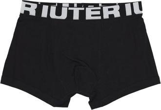 Iuter Schwarze Baumwollboxer mit Elastischem Bund - - Underwear - Herren - Schwarzk - S