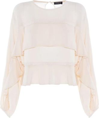 Nenette Femme, Blouses et Chemises, Beige, Taille: 36 FR Fuji Blouse