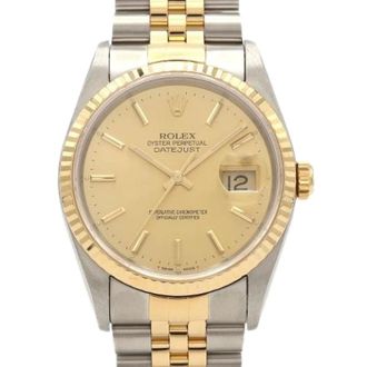 Rolex Pre-owned Datejust Stainless Steel Yellow Gold Automatic 16233 - Femme - Pre-owned - Jaune - Taille: ONE Size