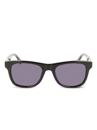 Lacoste L978S 001 Sonnenbrille mit eckigem Gestell - Schwarz
