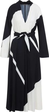 Alberta Ferretti Femme, Manteaux, Multicolore, Taille: 36 FR Robe Twill Imprim&eacute;e
