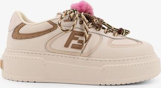 Fendi Fendi Match leather platform sneakers with charms - FENDI - gender_Woman