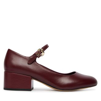 Tommy Hilfiger Pumps Tommy Hilfiger Heeled Maryjane Buckle FW0FW09347 Dunkelrot