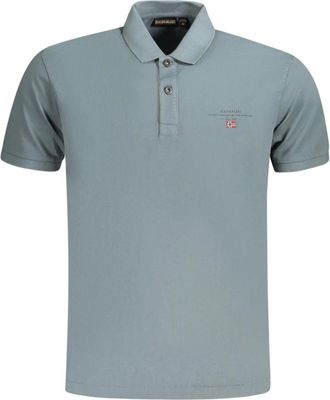 Napapijri Homme, Tops, Gris, Taille: S Polo Elbas &agrave; Manches Courtes en Jersey