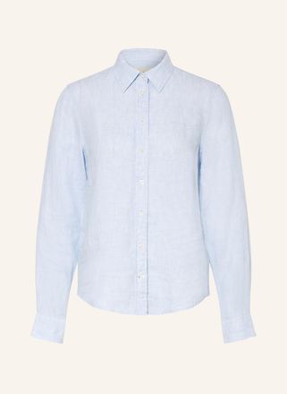 GANT Hemdbluse Aus Leinen blau