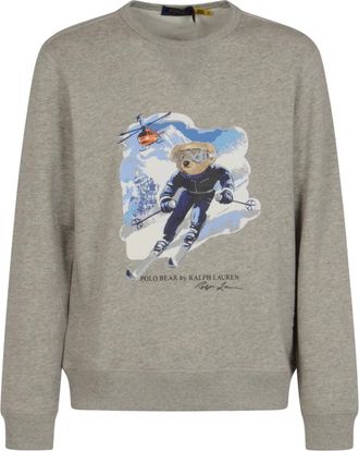 Polo Ralph Lauren Homme, Sweatshirts et sweats &agrave; capuche, Gris, Taille: XL Pull Sweat en Tricot