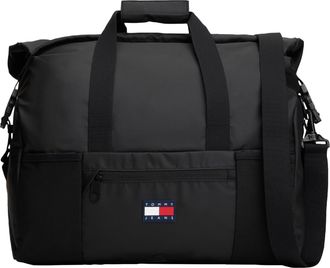 Tommy Jeans Daily Duffle Bag f&uuml;r Reisen und Fitnessstudio mit Schultergurten, Schwarz