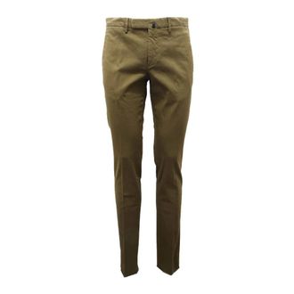 Incotex Bequeme gr&uuml;ne Baumwollmischung Hose - - Trousers - Herren - Gr&uuml;n - S