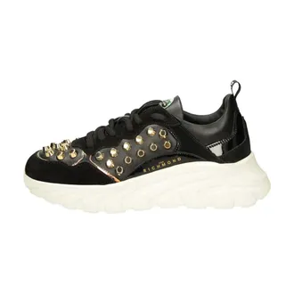 John Richmond Schwarze Nieten Low-Top Sneakers - - Shoes - Damen - Schwarzk - 37 EU