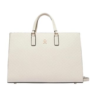 Tommy Hilfiger Femme, Sacs, Beige, Taille: ONE Size TH Daily Satchel Mono