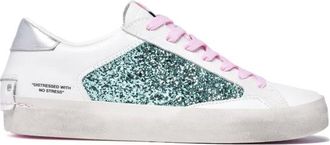 Crime London Femme, Chaussures, Blanc, Taille: 38 EU Distressed Baskets